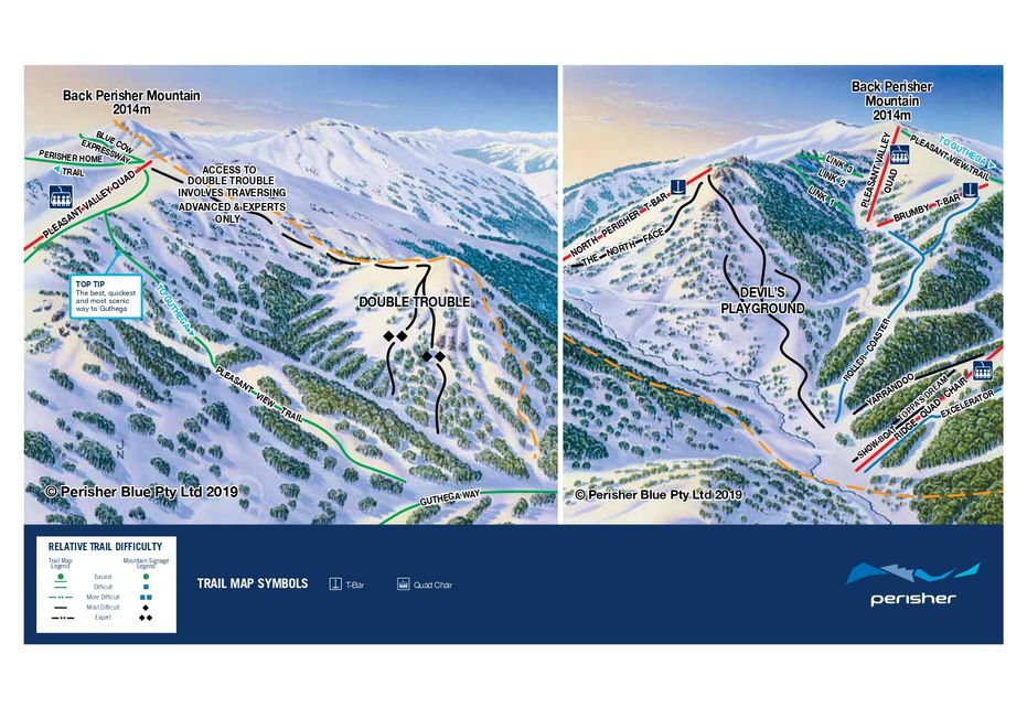 Guthega Village Piste Map | Ski Maps & Resort Info | PistePro