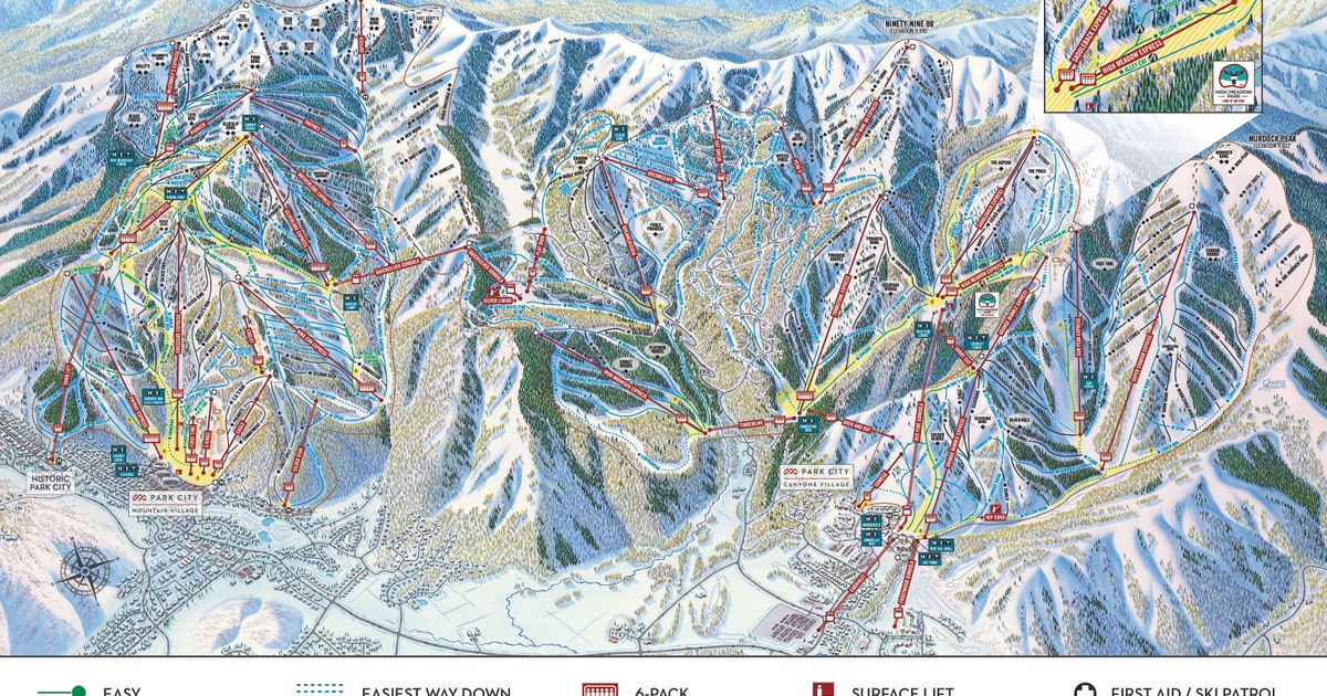 Park City Ski Map | Resort Info & Videos | PistePro