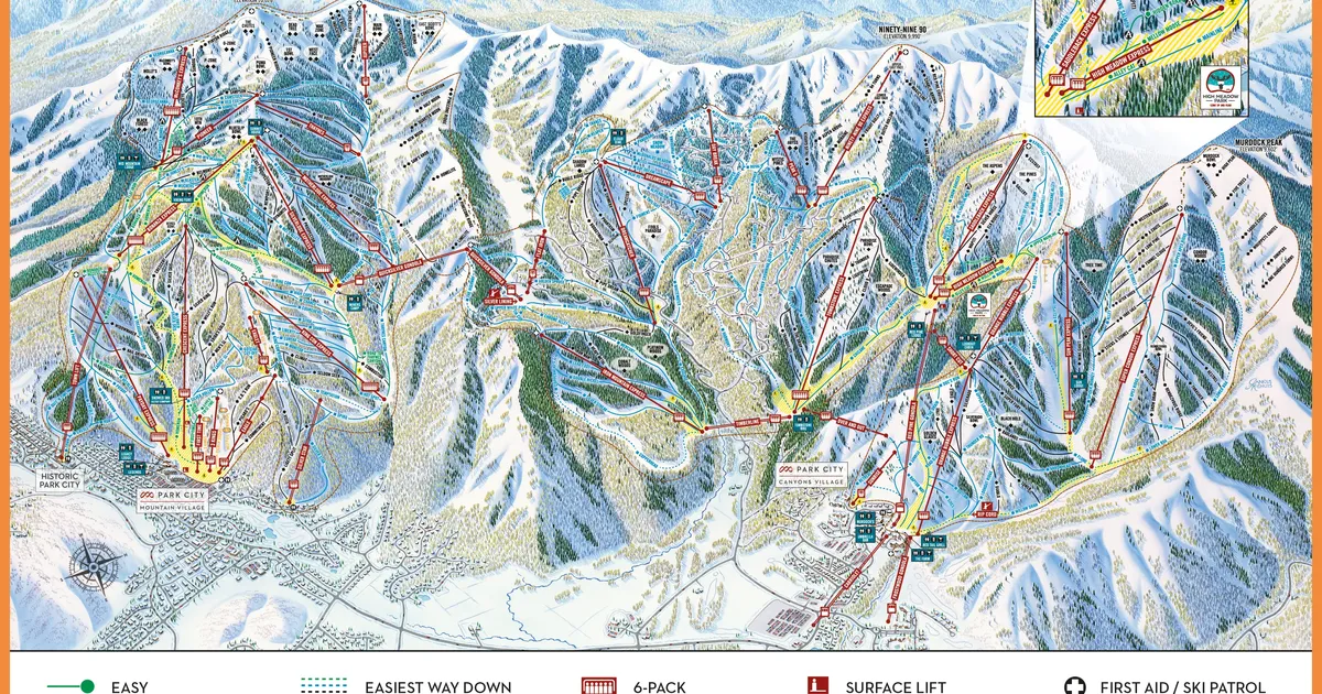 Park City Ski Map | Resort Info & Videos | PistePro