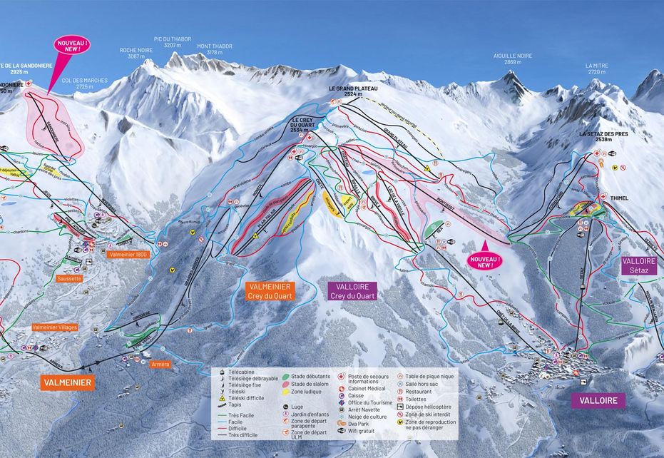 Valloire Piste Map | Ski Maps & Resort Info | PistePro