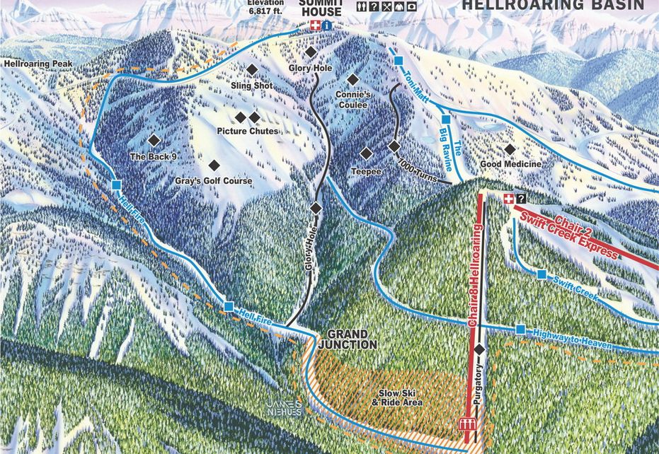 Whitefish Mountain Resort Ski Map | Resort Info & Videos | PistePro