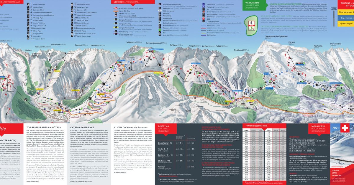 Andermatt Piste Map | Ski Maps & Resort Info | PistePro