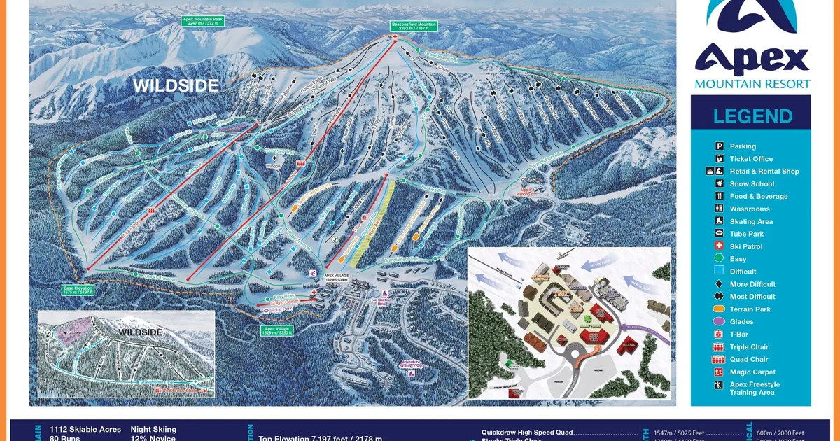 Apex Piste Map | Ski Maps & Resort Info | PistePro