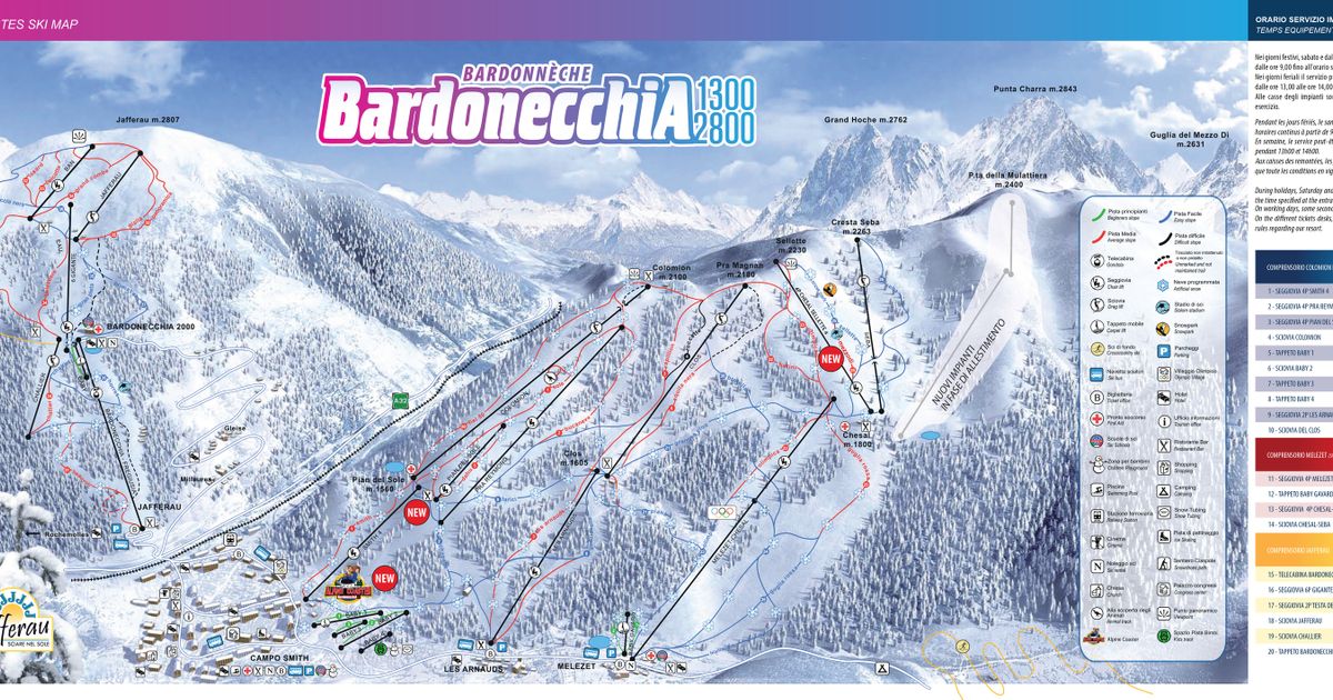 Bardonecchia Piste Map | Ski Maps & Resort Info | PistePro