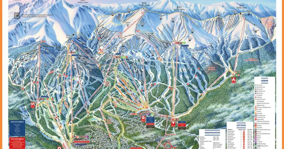 Breckenridge Piste Map | Ski Maps & Resort Info | PistePro