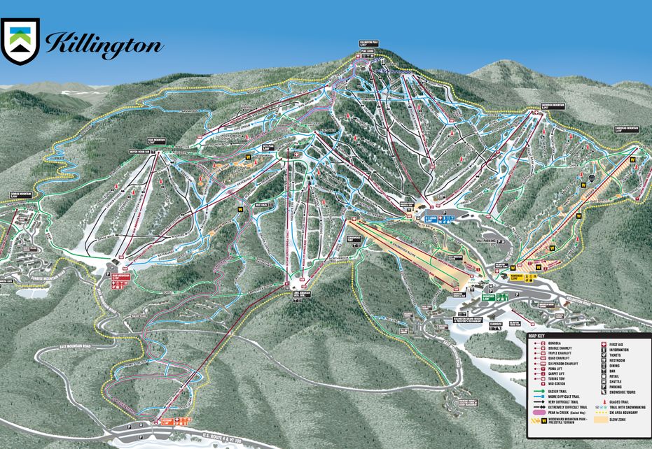 Killington Resort Ski Map | Resort Info & Videos | PistePro