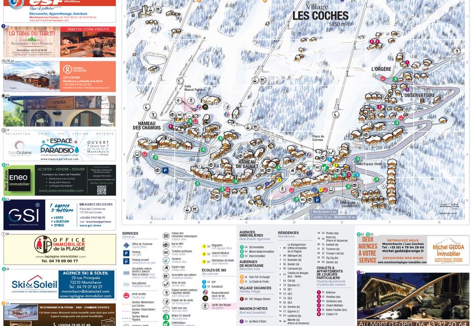 Les Coches Piste Map | Ski Maps & Resort Info | PistePro