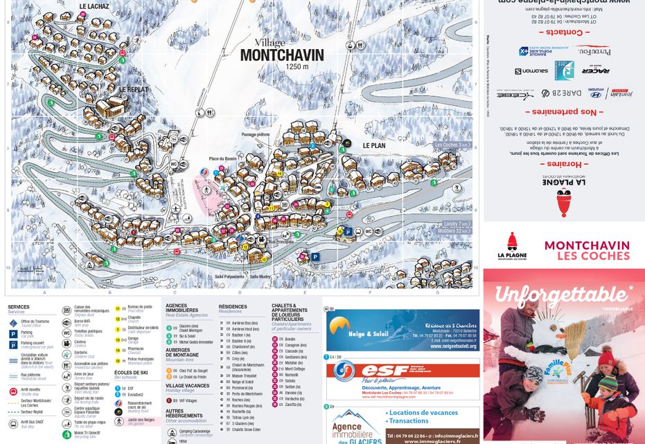 Montchavin Piste Map | Ski Maps & Resort Info | PistePro
