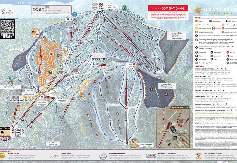 Northstar California Ski Map | Resort Info & Videos | PistePro