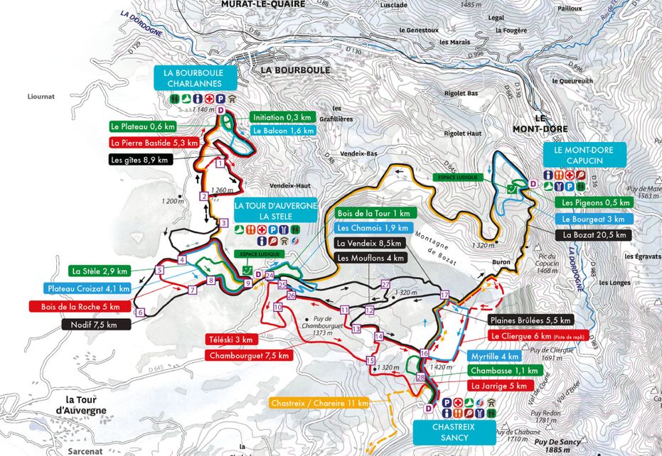 Le Mont Dore Piste Map | Ski Maps & Resort Info | PistePro