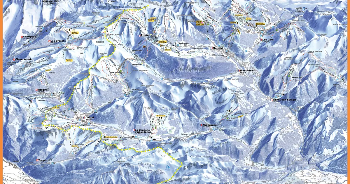 Champoussin Piste Map | Ski Maps & Resort Info | PistePro
