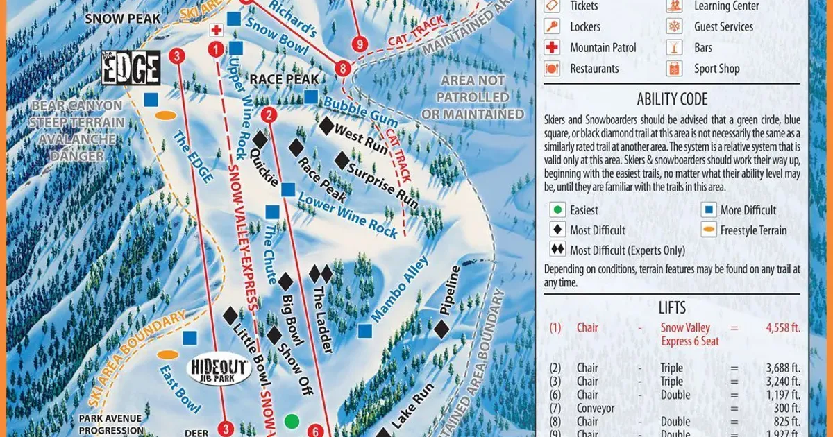 Restaurants and Bars in Snow Valley