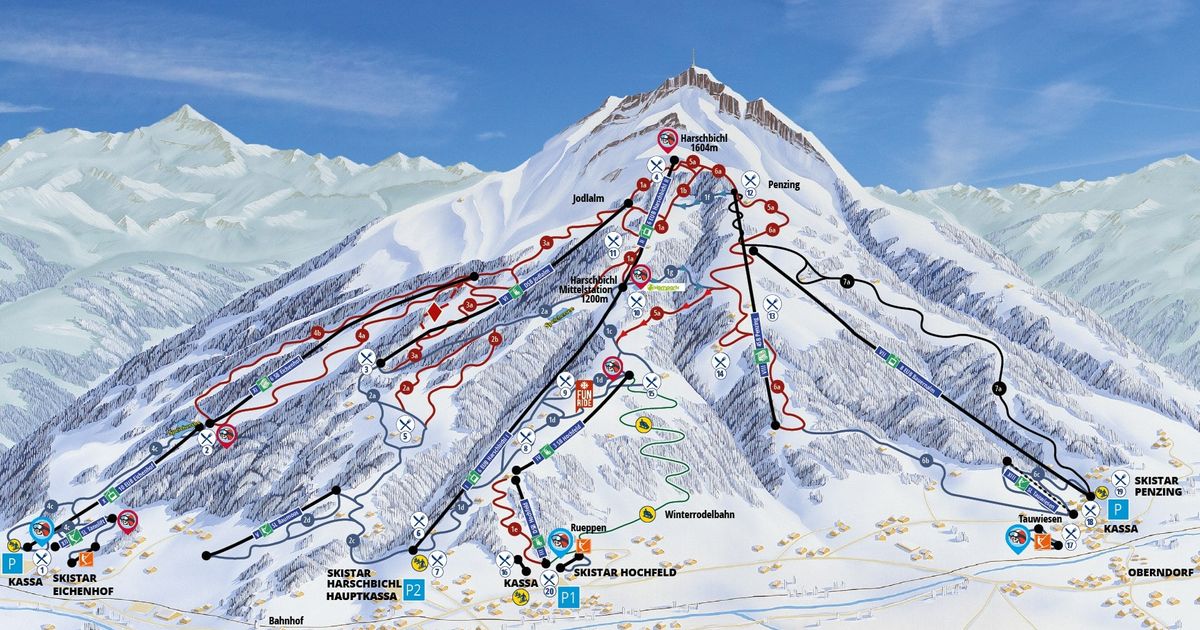 St. Johann Piste Map | Ski Maps & Resort Info | PistePro