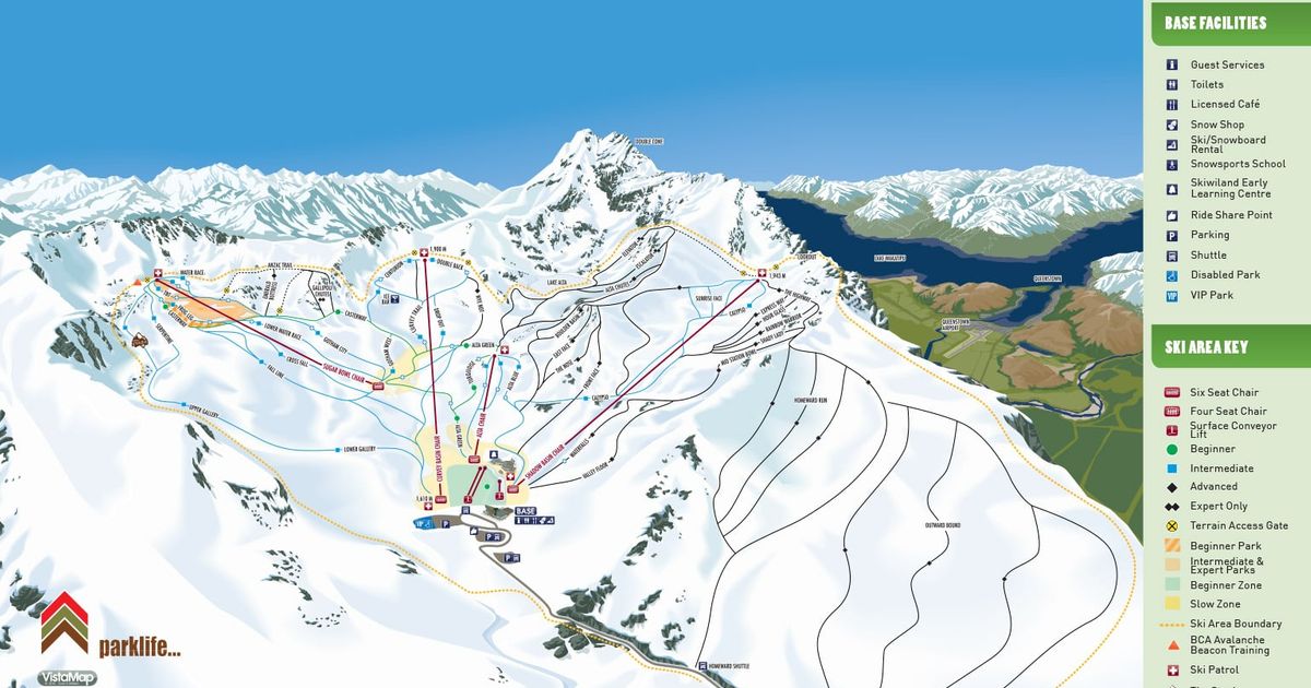 The Remarkables Piste Map | Ski Maps & Resort Info | PistePro