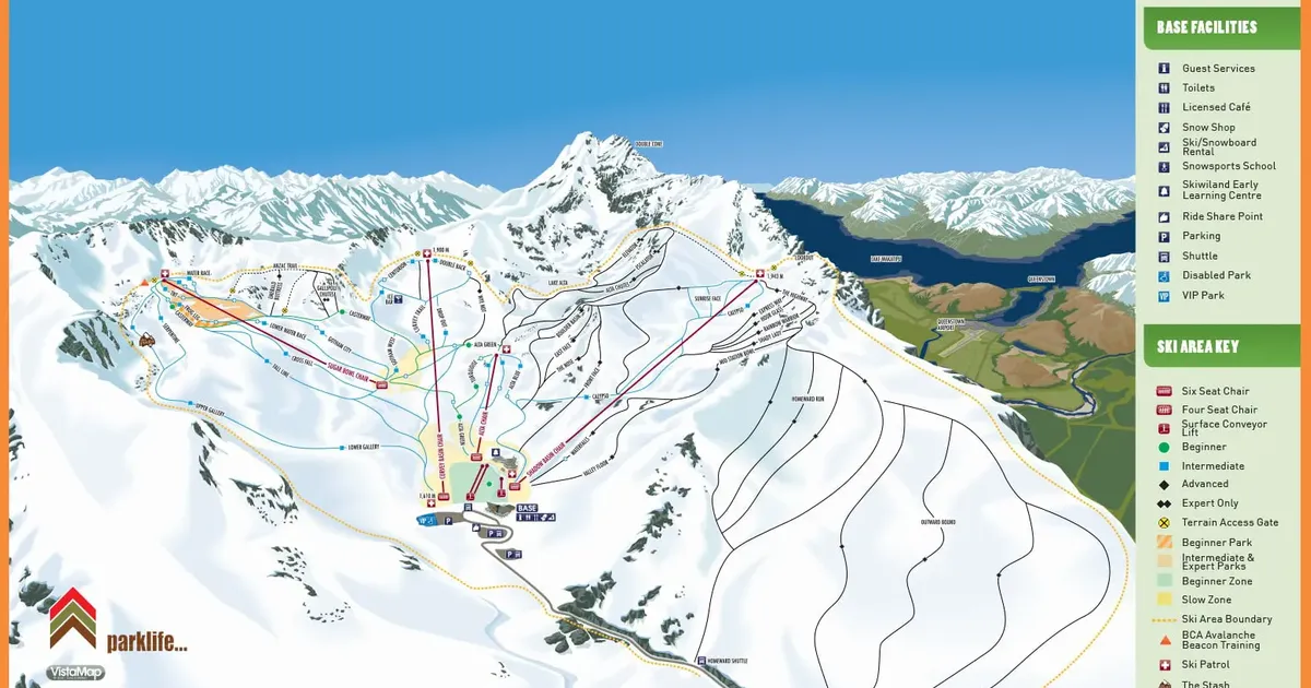 The Remarkables Piste Map | Ski Maps & Resort Info | PistePro