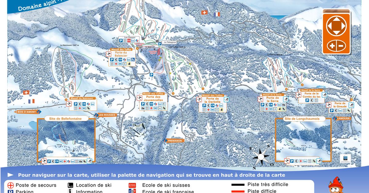La Dole Piste Map | Ski Maps & Resort Info | PistePro
