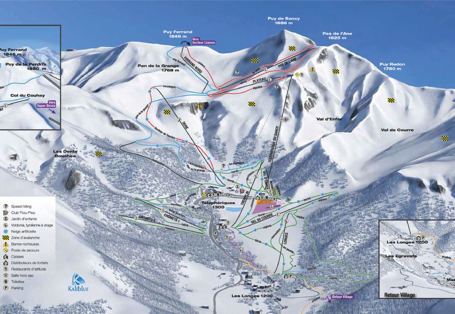 Le Mont Dore Piste Map | Ski Maps & Resort Info | PistePro