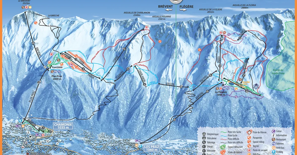 Chamonix Piste Map | Ski Maps & Resort Info | PistePro