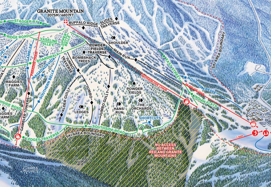 Red Mountain Ski Map | Resort Info & Videos | PistePro