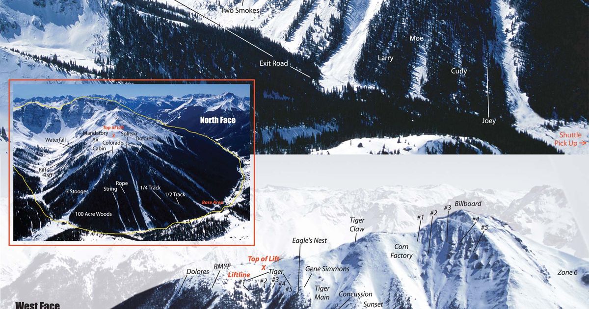 Silverton Mountain Ski Map | Resort Info & Videos | PistePro